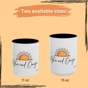 Christian Coffee Mug- Alpha and Omega - Etsy