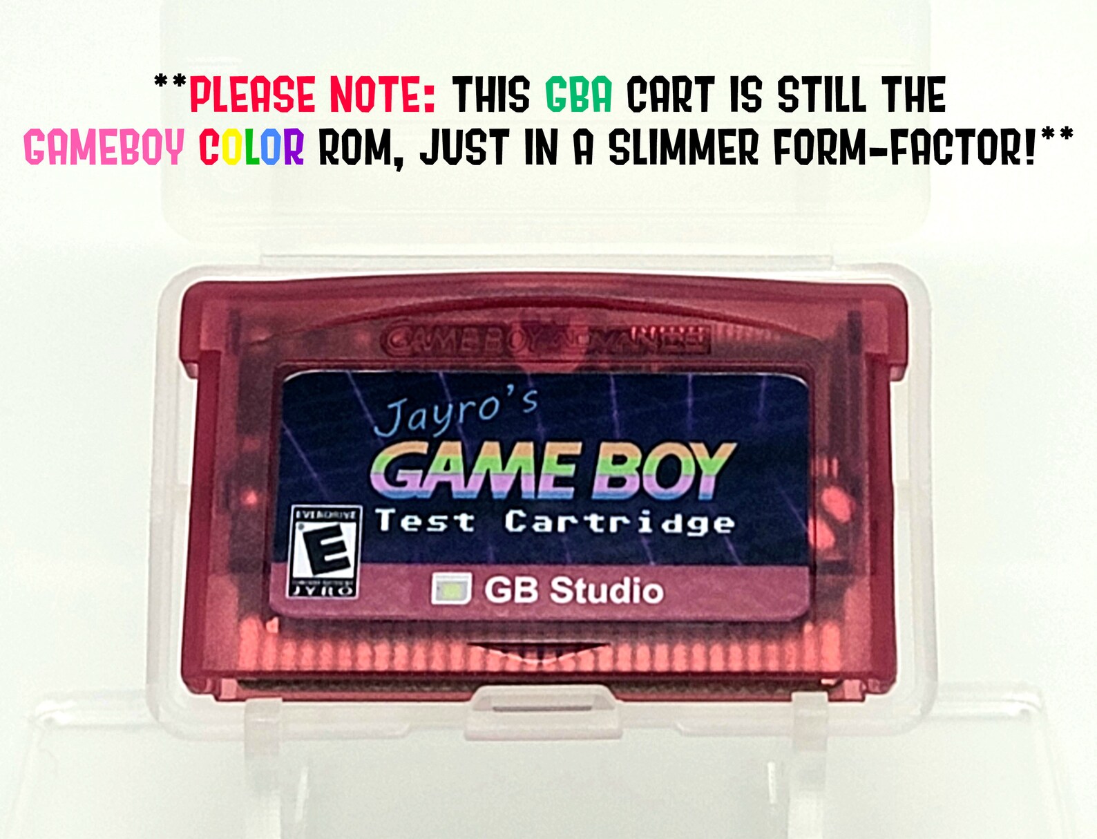 Jayro's GAMEBOY™ Test Cartridge for Gameboy Color - Etsy