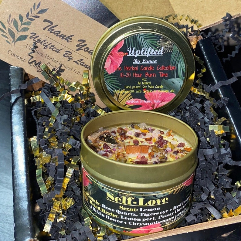 Self-love Herbal Candle | Healing Candles | Self Care Candles ...