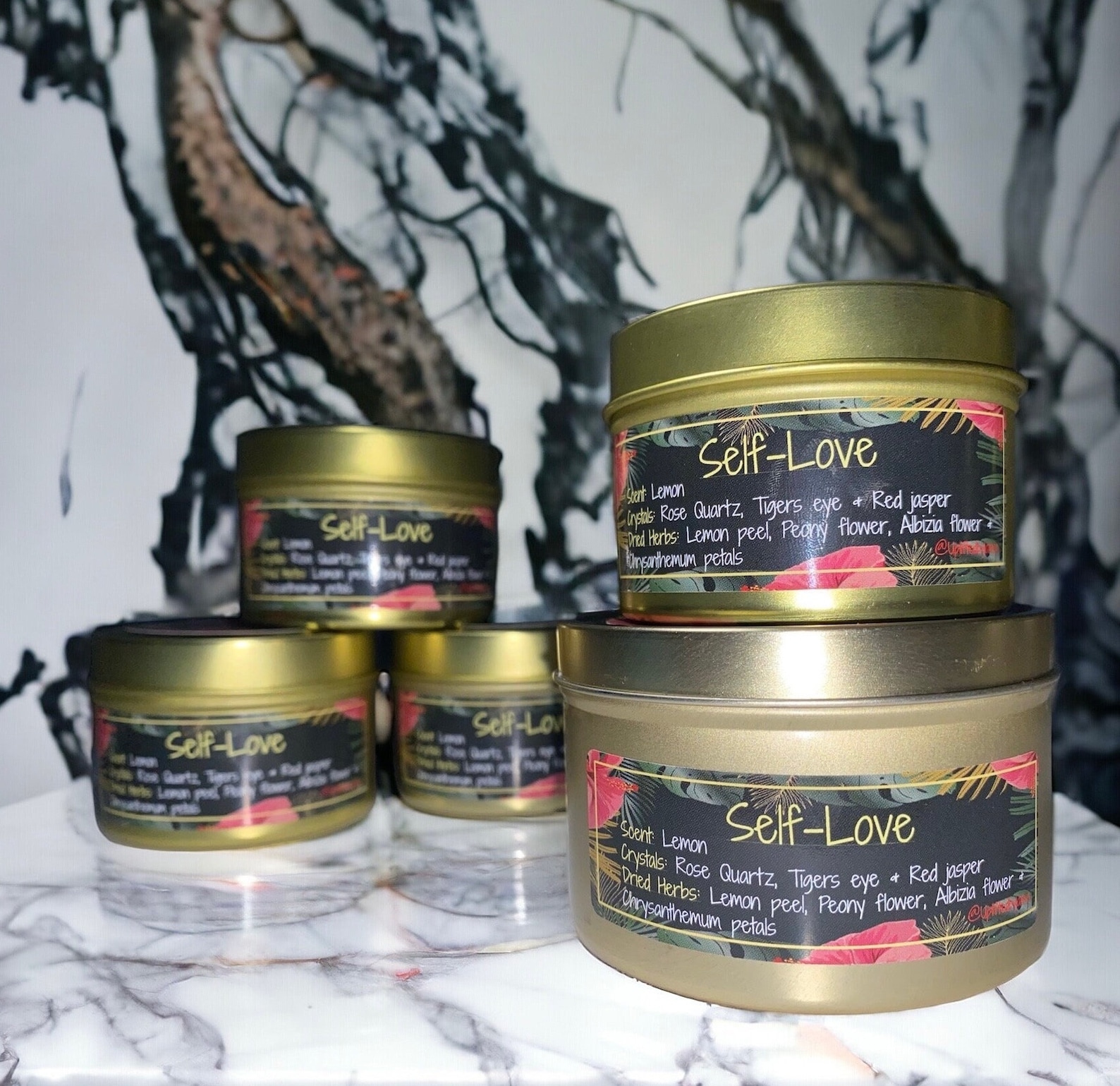 Self-love Herbal Candle | Healing Candles | Self Care Candles ...