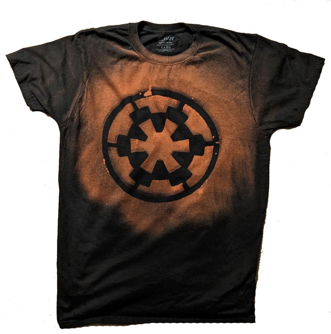Star Wars Imperial Symbol Hand-bleached T-shirt - Etsy