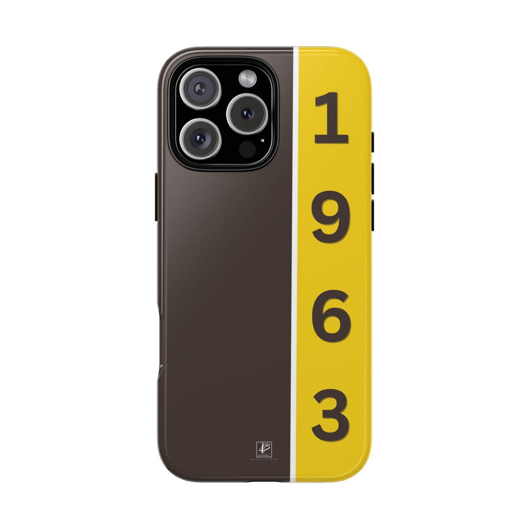 Iota Brown and Gold 1963 Phone Case - for Apple, Samsung, and Google ...