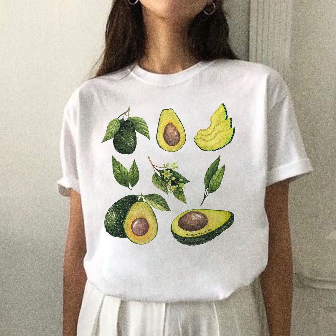 Avocado T-shirt Vintage Fruit T-shirt Fruit Graphic Y2k 2000's Tee 90s ...