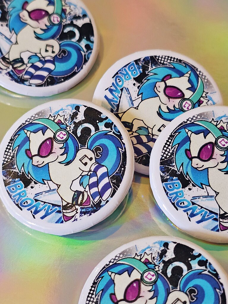Dj-pon Chibi Brony Pin MLP - Etsy
