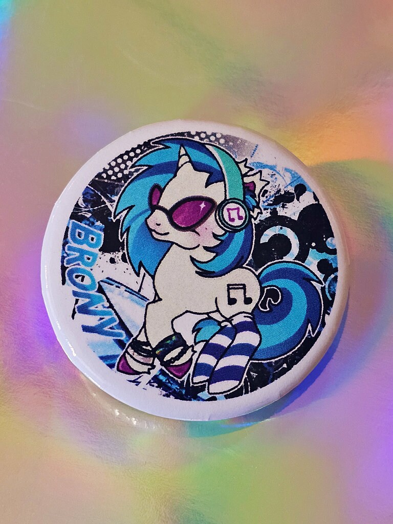 Dj-pon Chibi Brony Pin MLP - Etsy
