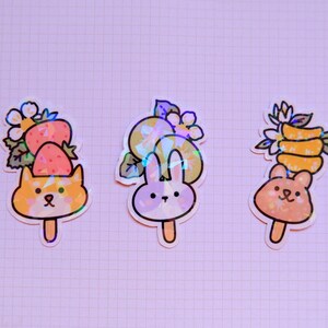 Handmade Stickers/ Cute Animal Tanghulu Stickers/ Own Design Stickers ...