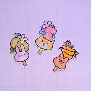 Handmade Stickers/ Cute Animal Tanghulu Stickers/ Own Design Stickers ...