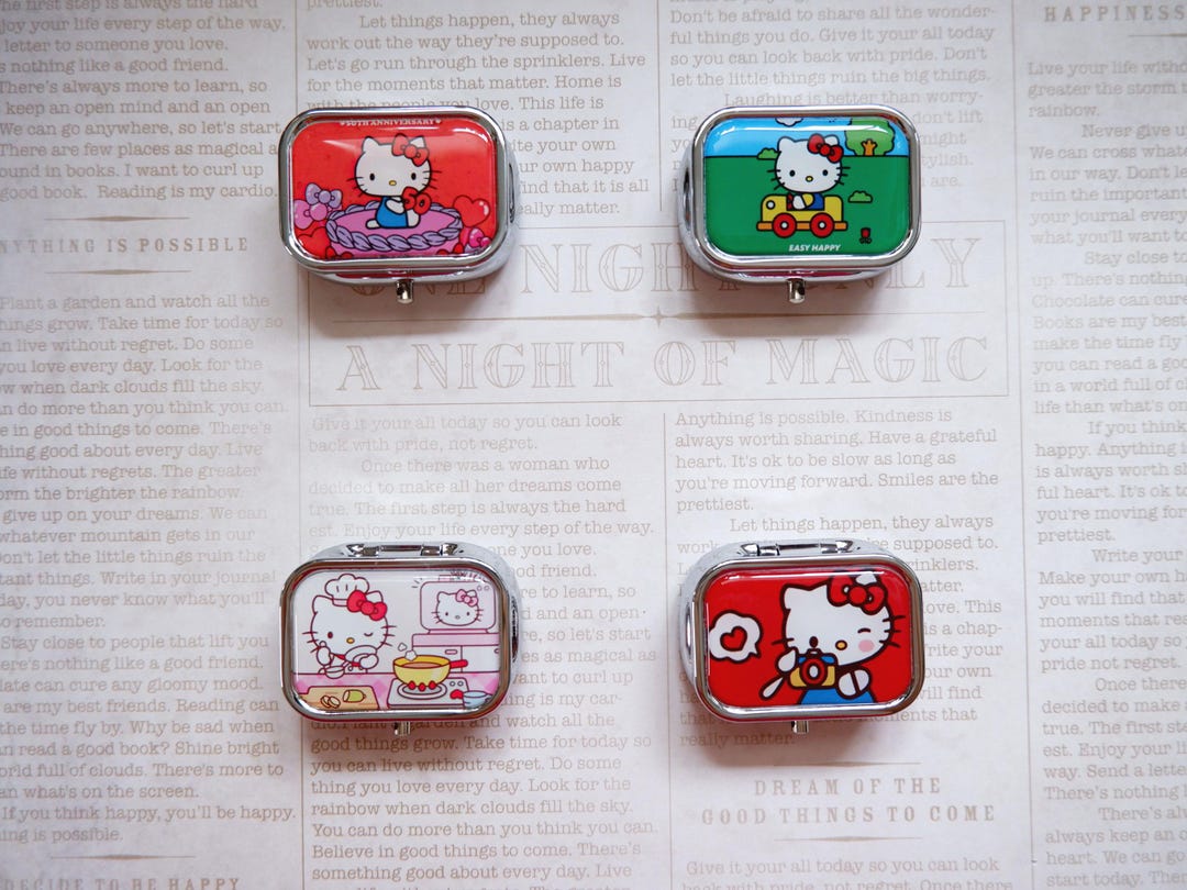 Hello Kitty/ Cute Mini Storage Case/ Pill Case or Accessory Containers ...