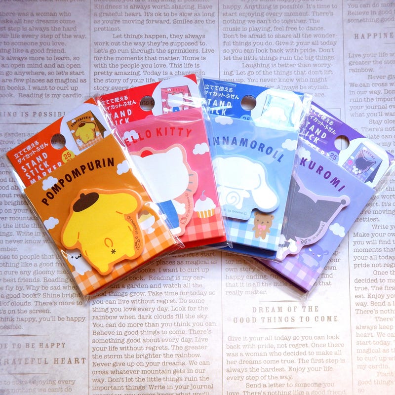 Hello Kittys Sticky Notes - Etsy