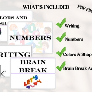 Learning Book Printable, Toddler Learning Binder, Preschool Activities ...