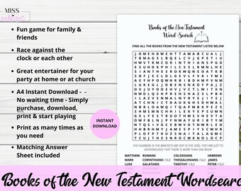 New Testament Bible Trivia Cards Bible Trivia Questions - Etsy