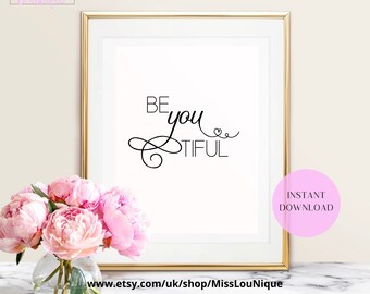 Beyoutiful Wall Art - Etsy
