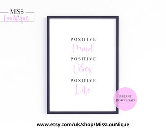 Positive Attitude Quote Positive Outcome Poster Lead Saying Office ...