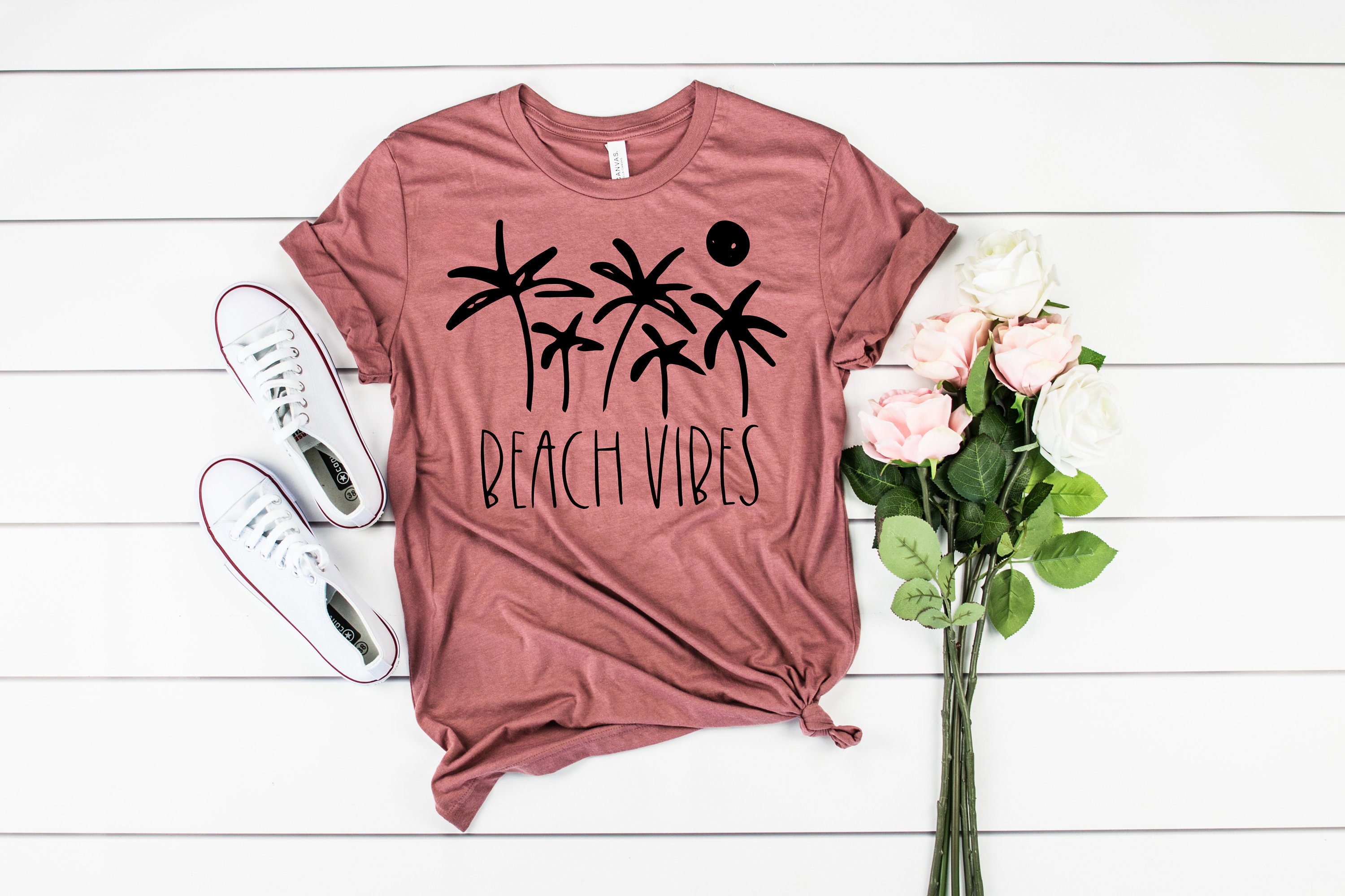 Beach Vibes Shirt Beach Shirts Vacation Shirts Vacation | Etsy