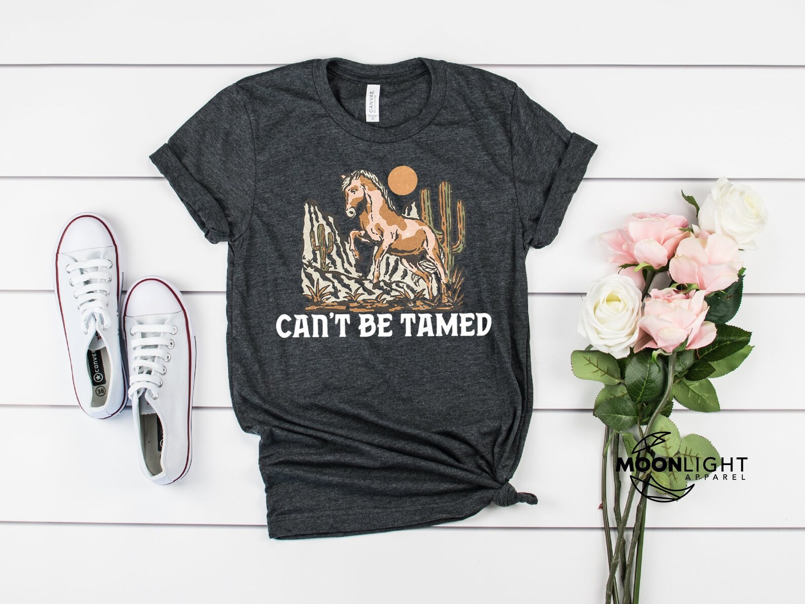 Cant Be Tamed Shirt Cowgirl Shirt Western Shirts Retro Etsy