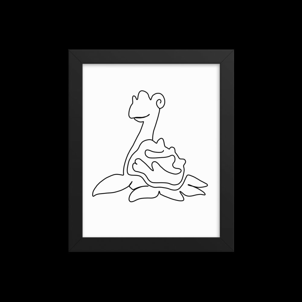 Lapras Line Art, Pokemon Poster, Abstract Pokemon, Minimalist Pokemon ...