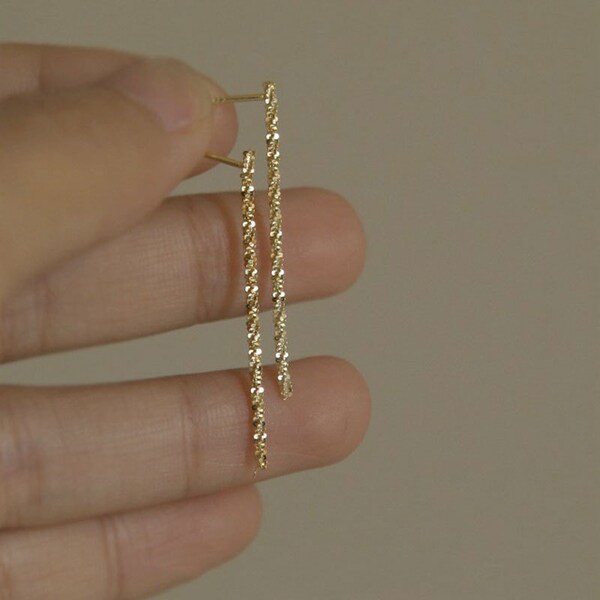 Gold Chain Earrings - Etsy