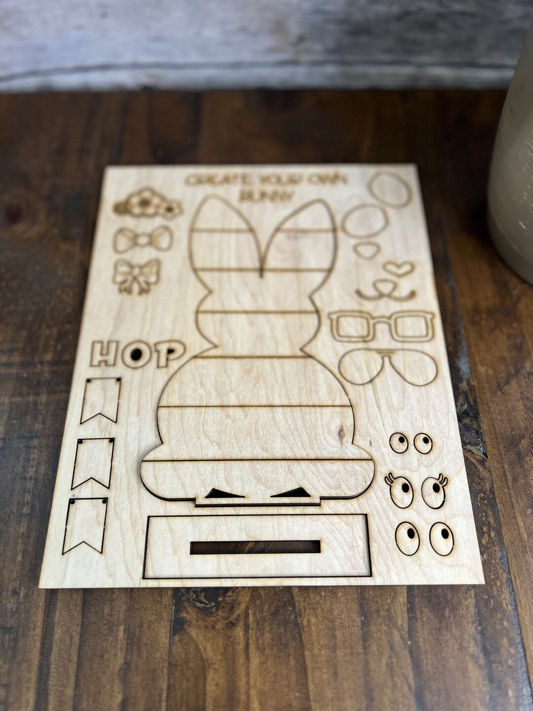 Easter Bunny| Create Your Own Wood Bunny| Easter Gift| DIY Bunny ...