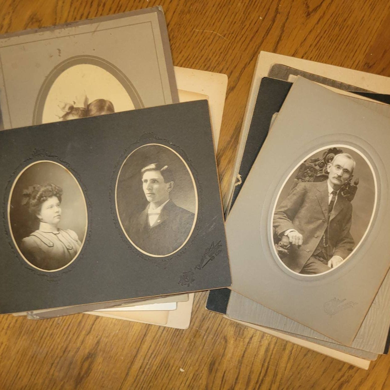 Large Antique Cabinet Card Sets - Etsy