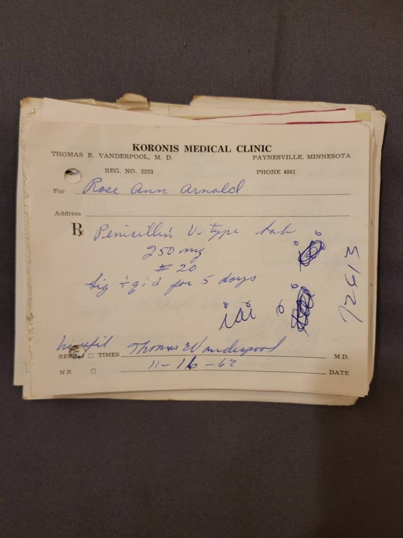Vintage Handwritten Rx Bundle - Etsy