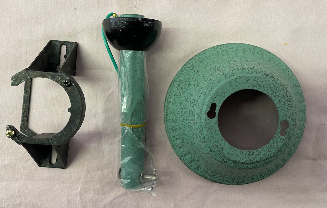 Ceiling Fan Extension Rod Pole Down Rod W/mount Green & Cover Plate - Etsy