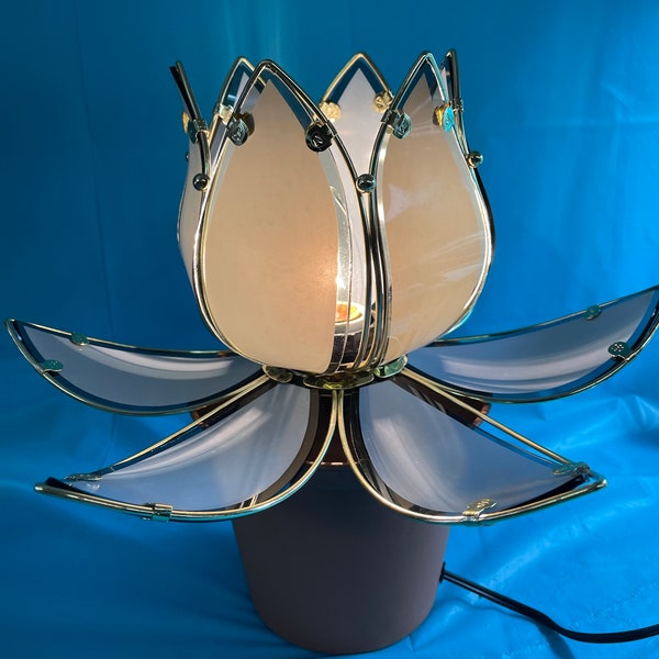 Pink Lotus Floor Lamp - Etsy