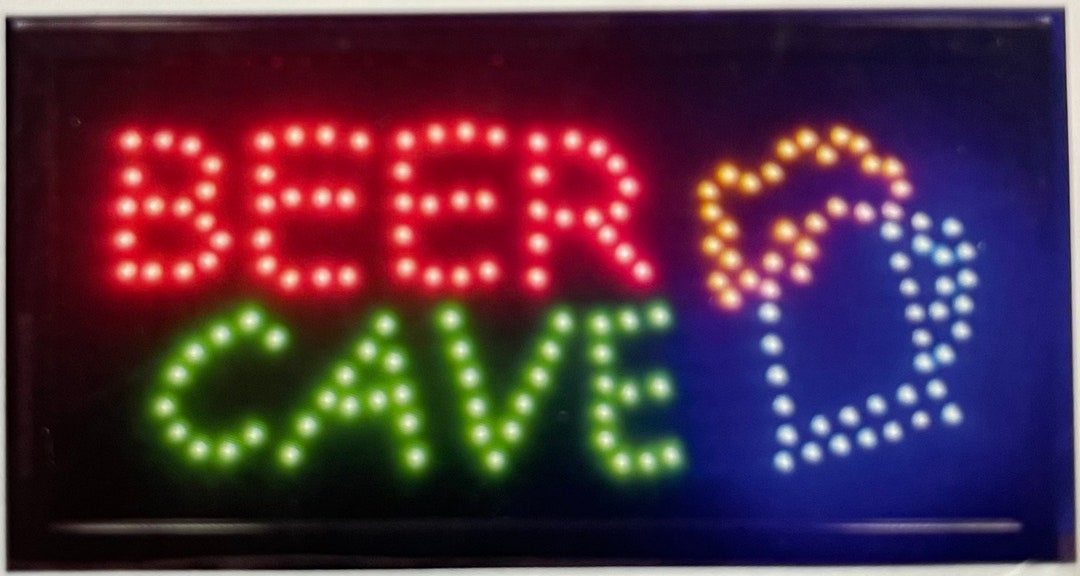 Beer Cave Led Sign,window Sign Bar Sign Business Sign, Smoke Shop Sign ...