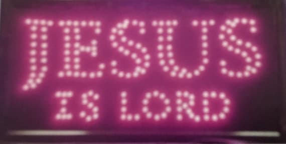Jesus is Lord Led Neon SIGN window Sign Store Sign Business | Etsy