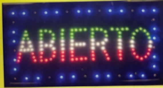 Abierto Led Signwindow Signbusiness Sign | Etsy