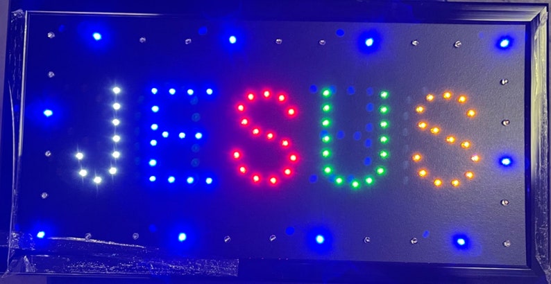 Jesus Led Signwindow Signchurch Signfamily religion Sign - Etsy