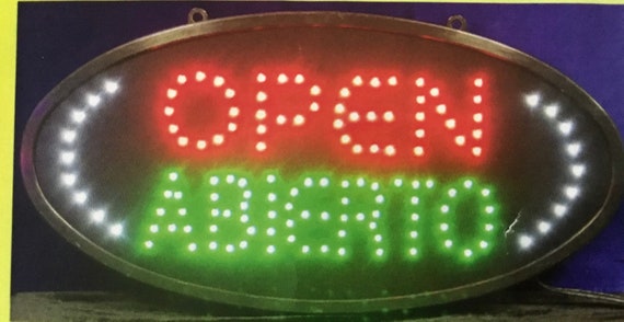 Open Abierto Led SignWindow SignStore Sign | Etsy