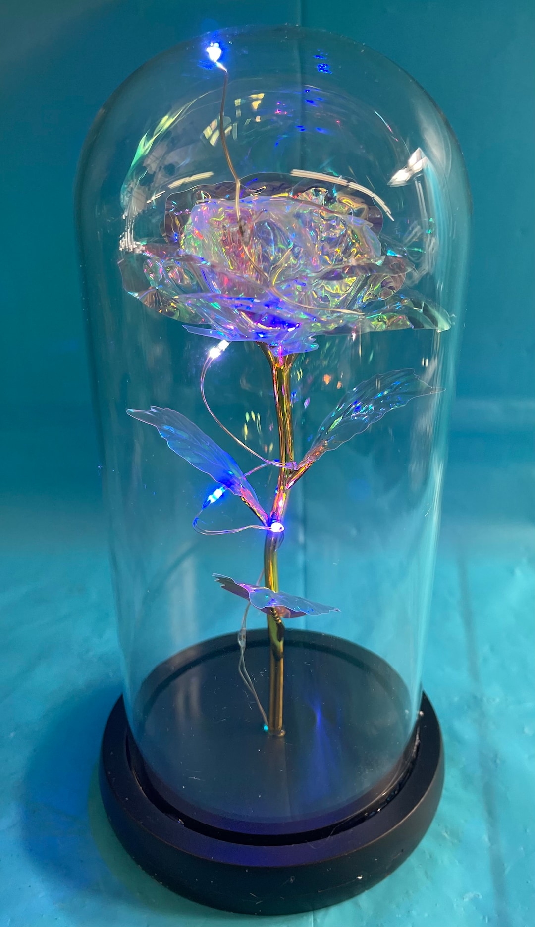 Eternal Rose LED Light,eternal Rose in Glass Dome,gift for Her,birthday ...