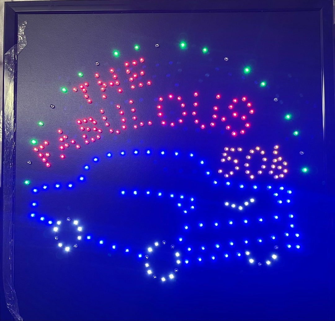 THE FABULOUS 50'S Led Sign,window Sign,store Sign - Etsy