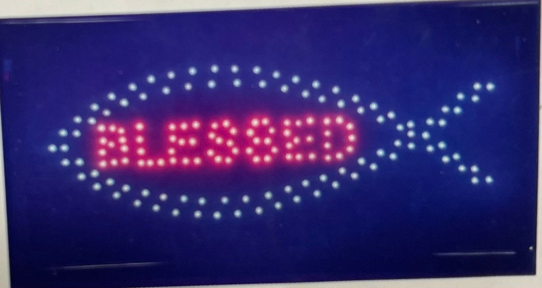 Blessed Led Sign,window Sign, Church Sign, - Etsy