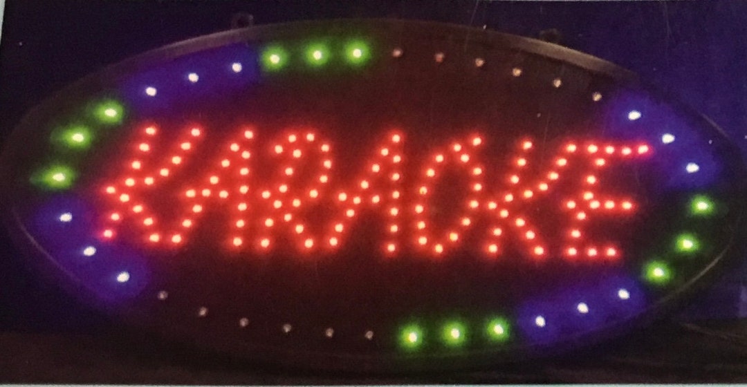 Karaoke Led Sign,window Sign,business Sign, Store Sign - Etsy