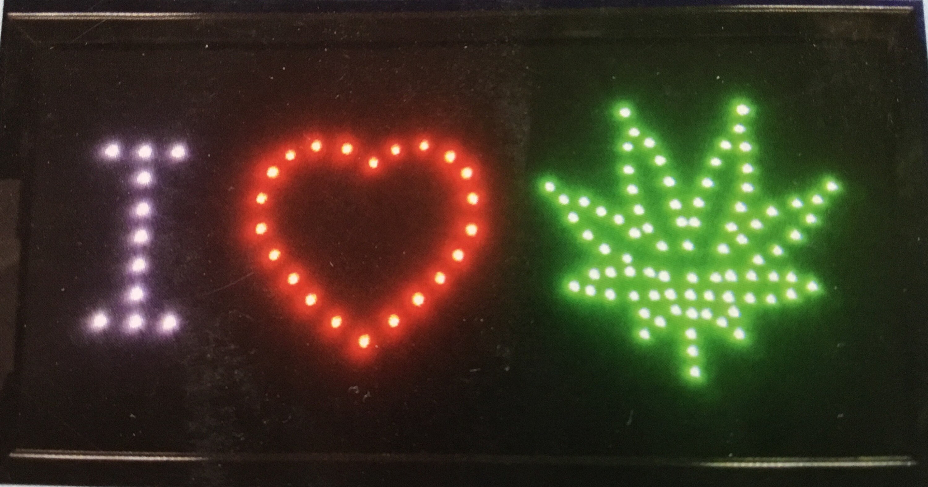 I Love Marijuana Led Sign,window Sign,store Sign - Etsy UK