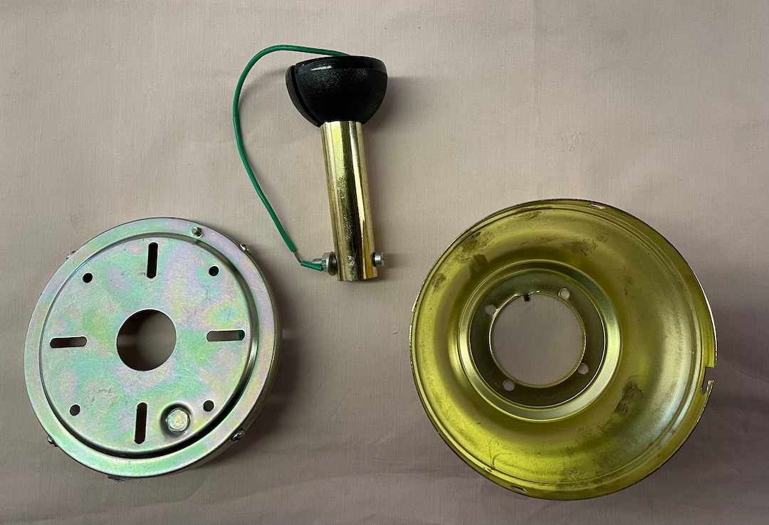 Ceiling Fan Extension Rod Pole Down Rod W/mount Brushed Nickel & Cover ...