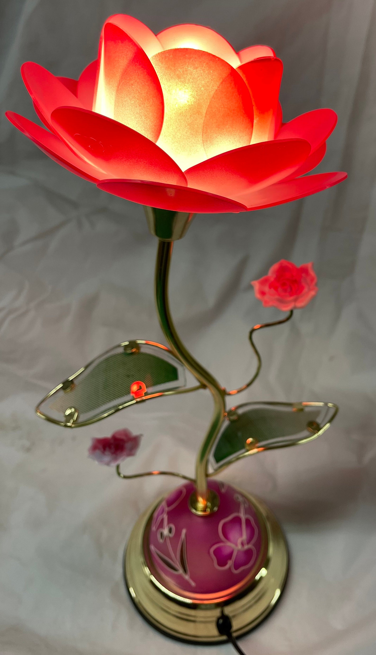 Lotus flower touch on desk lamps Pink | Etsy