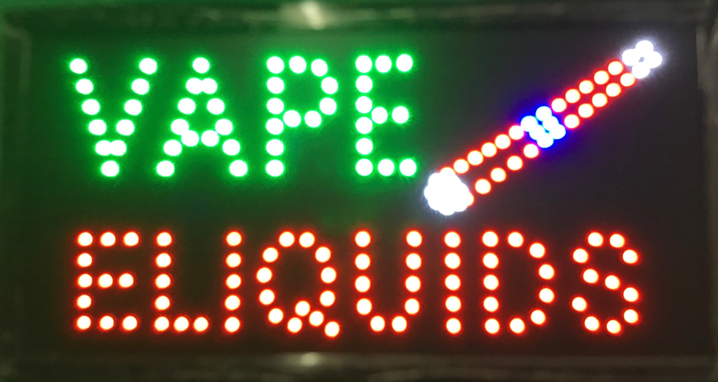 Vape E Liquids Led Sign Led Sign,window Sign,store Sign - Etsy