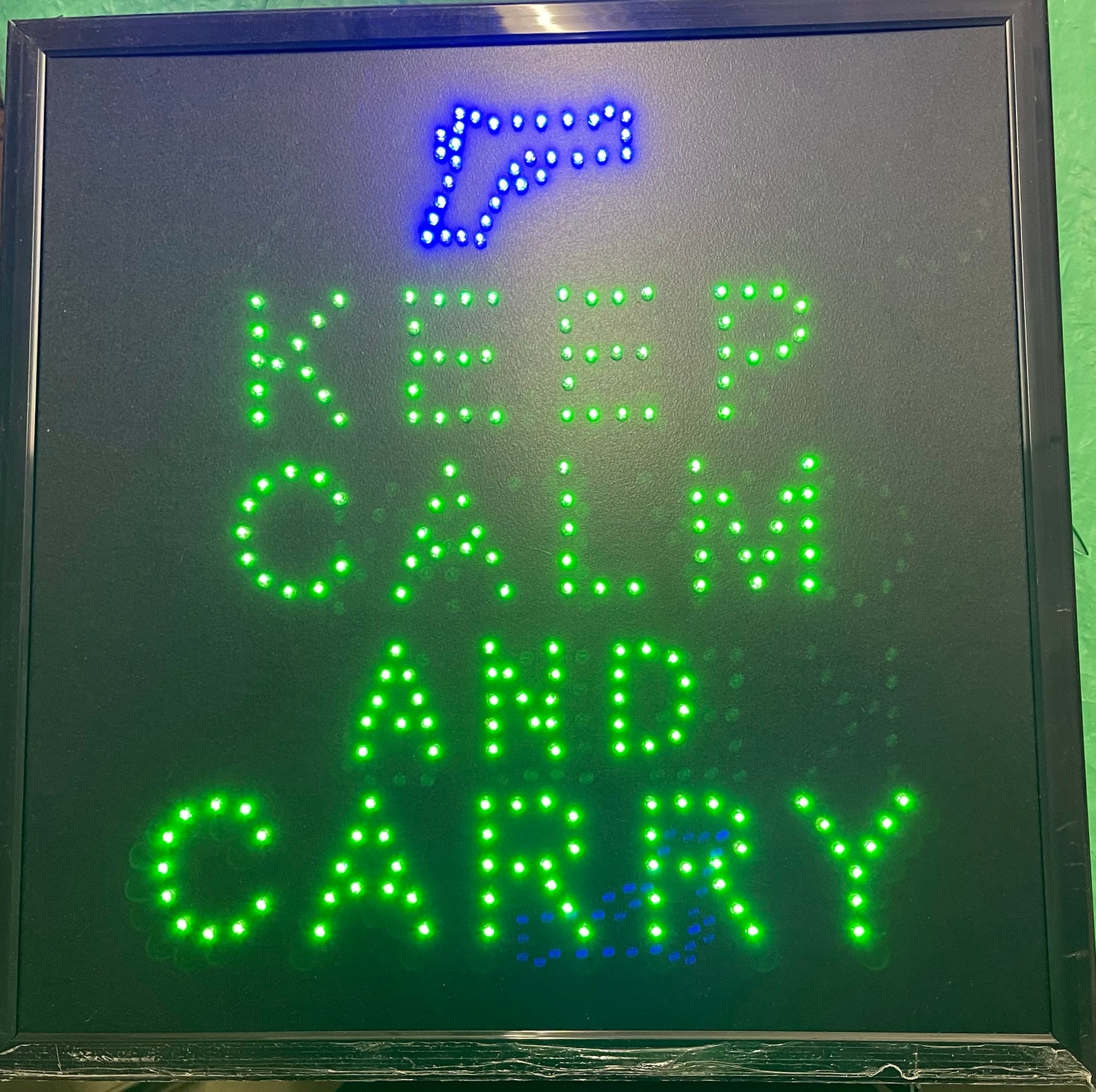 Keep Clam and Carry Led Sign Window Sign Business Sign Store Sign - Etsy