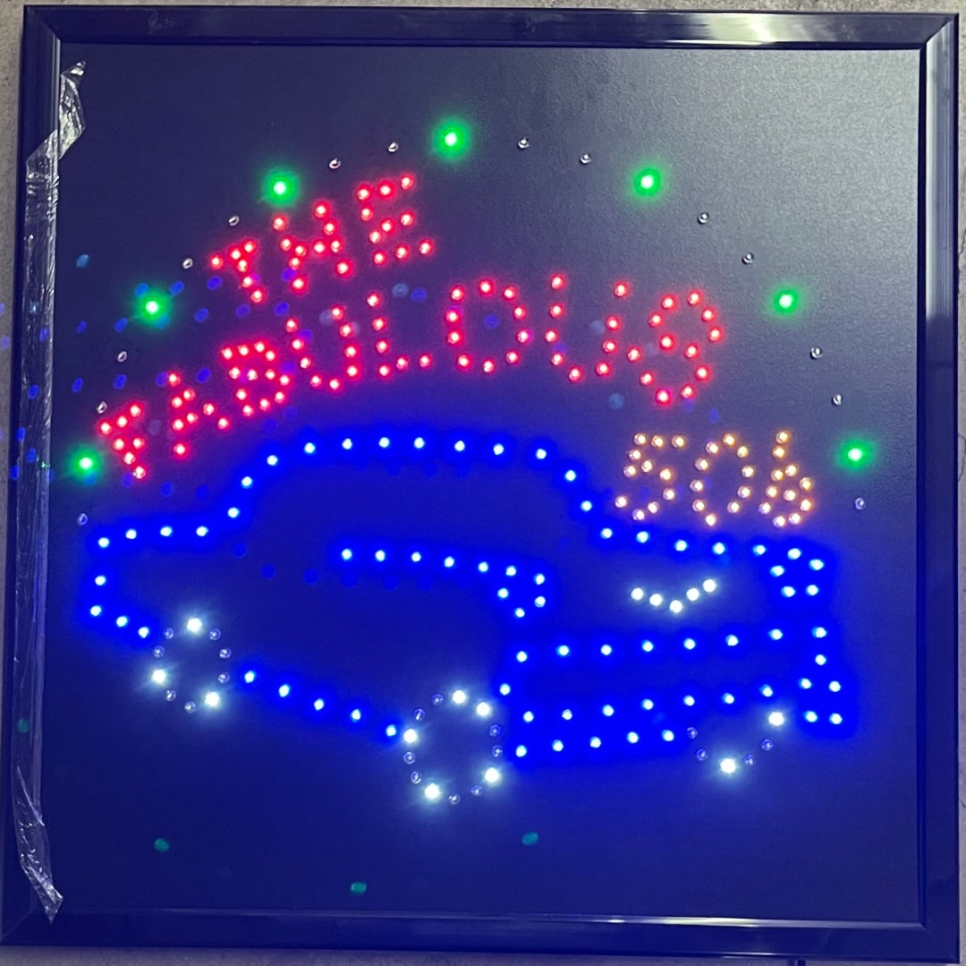 The Fabulous 50C' Led Sign,window Sign,business Sign Store Sign - Etsy