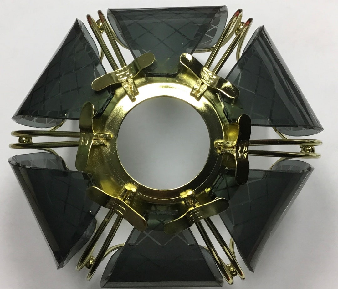 Lotus Flower Lamps Flower Parts for Replacement Smoke Glass 6" X 2-3/4 ...