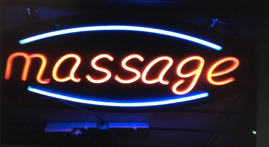 Massage Neon Sign,window Sign,business Sign - Etsy