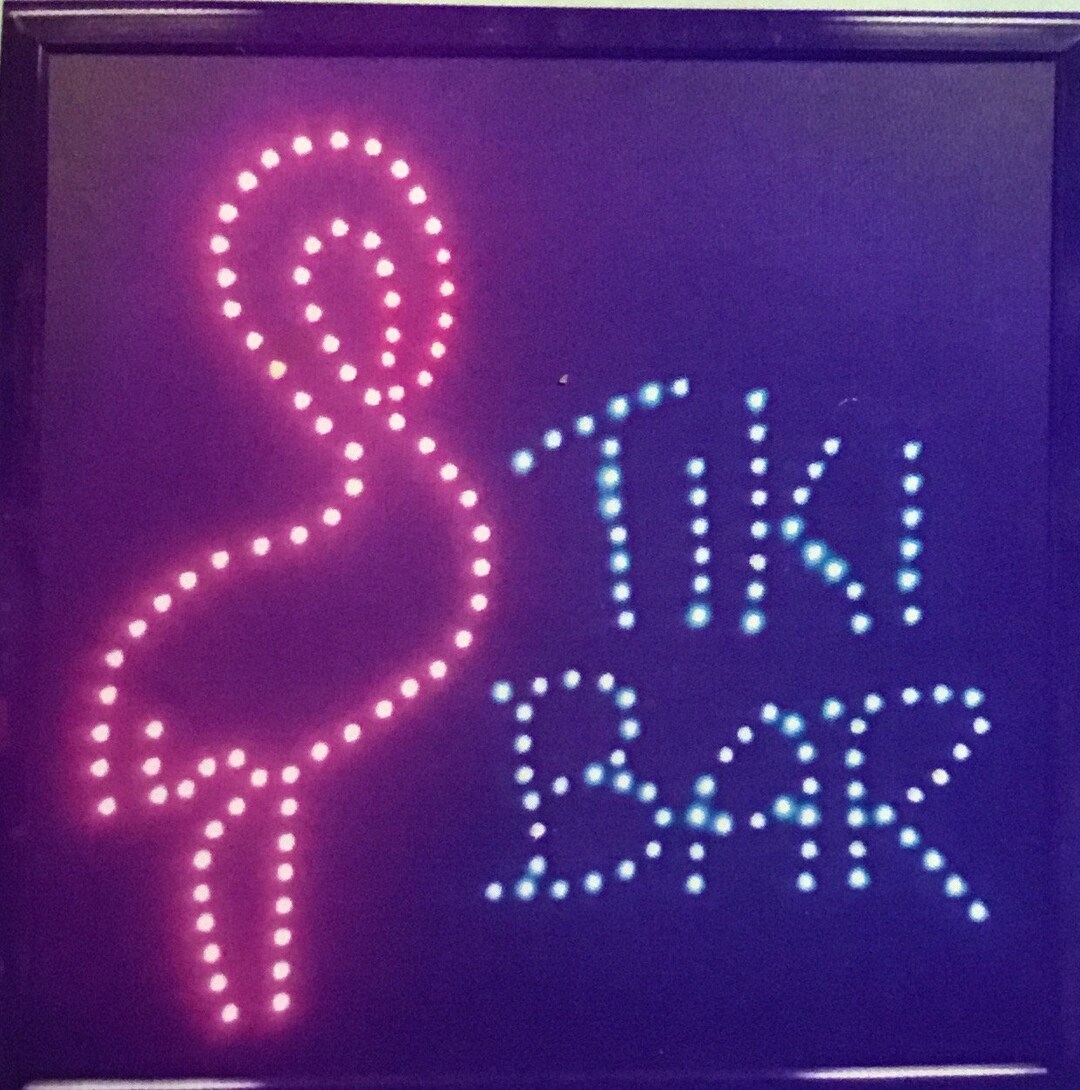 Tiki Bar Led Sign,window Sign,store Sign - Etsy