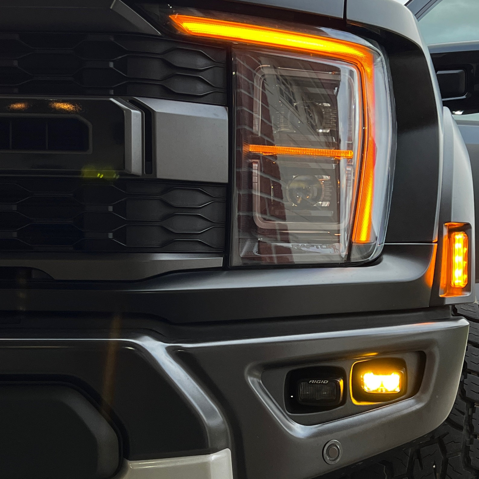 Gen 3 Ford Raptor & Bronco Raptor Fog Light Amber Film Cover 2021 2022 ...