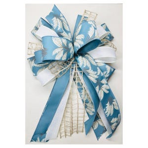 Beach Inspired Wreath Bow for Front Door, Patio, Garden, Wedding, Home ...