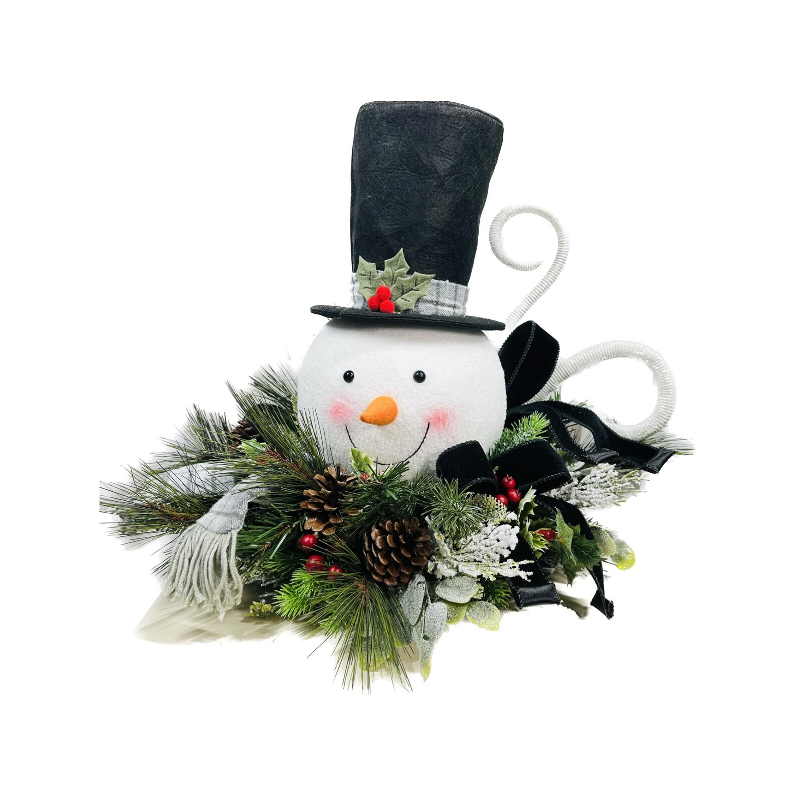 Snowman Christmas Centerpiece: Holiday Table Arrangement - Etsy