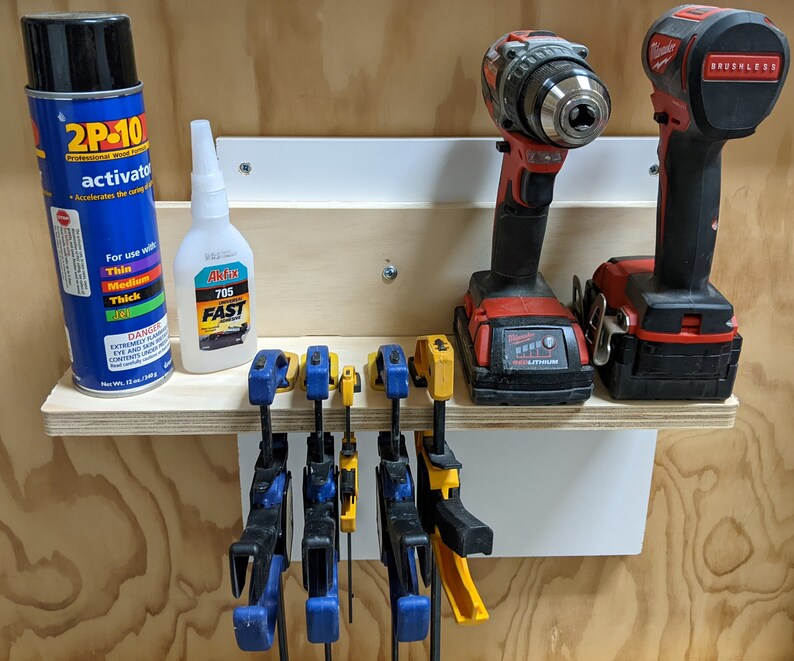 DIGITAL CNC FILE - Workshop Clamp Organizer Shelves, Clamp Rack ...