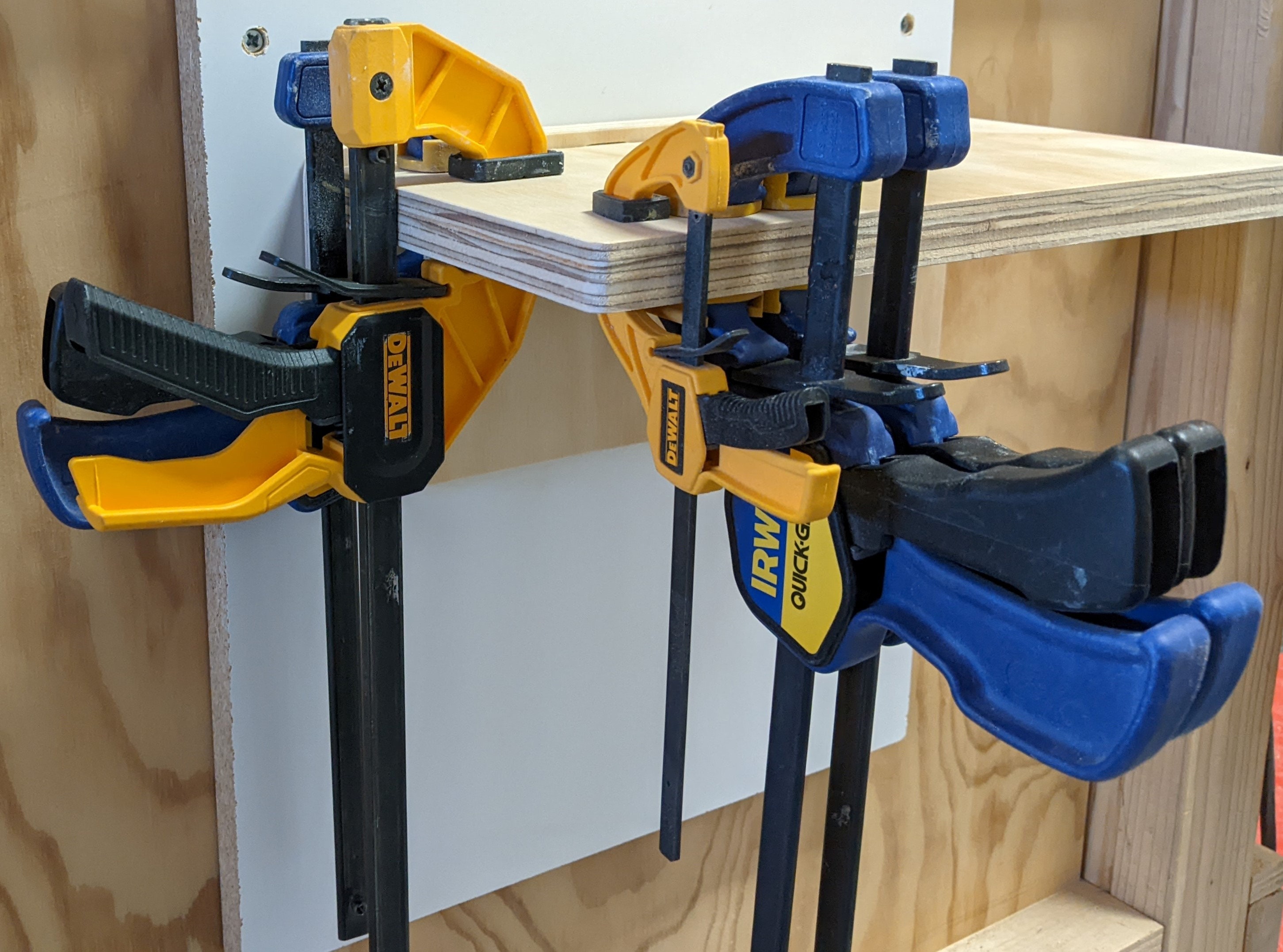 DIGITAL CNC FILE - Workshop Clamp Organizer Shelves, Clamp Rack ...