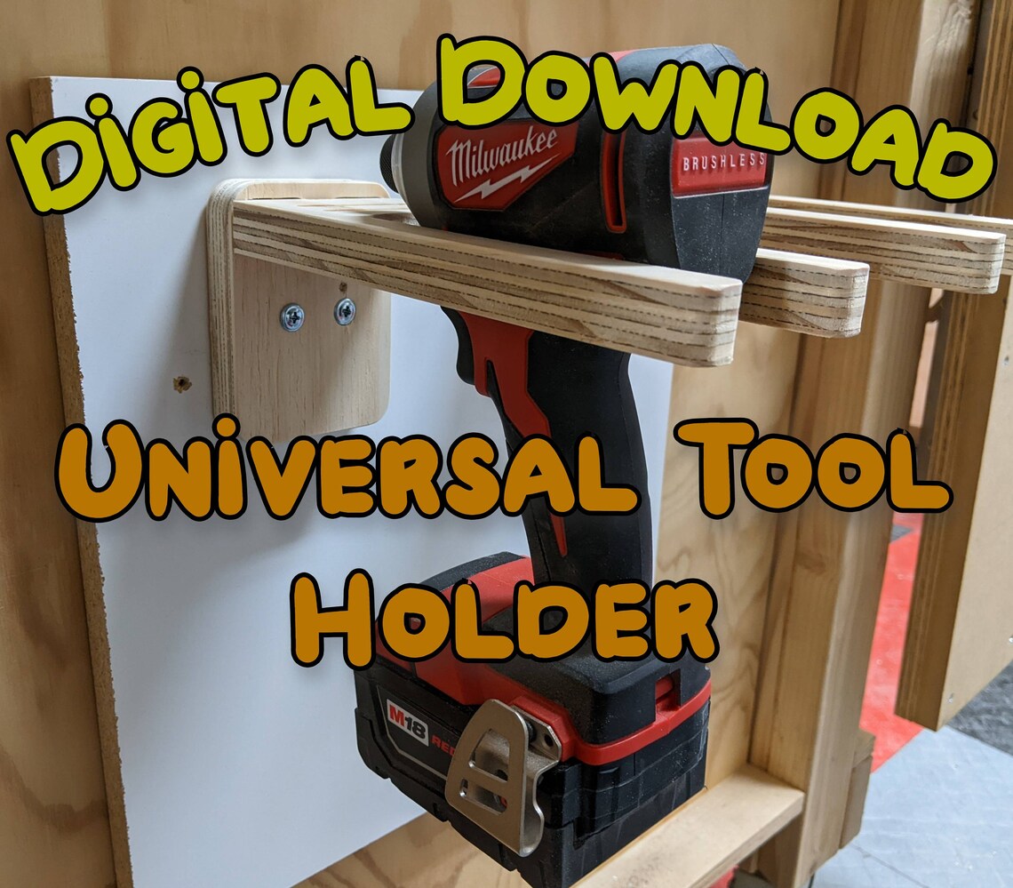 DIGITAL CNC FILES Tool Wall Hanger, Tool Wall Mount, Power Tool Hanger ...
